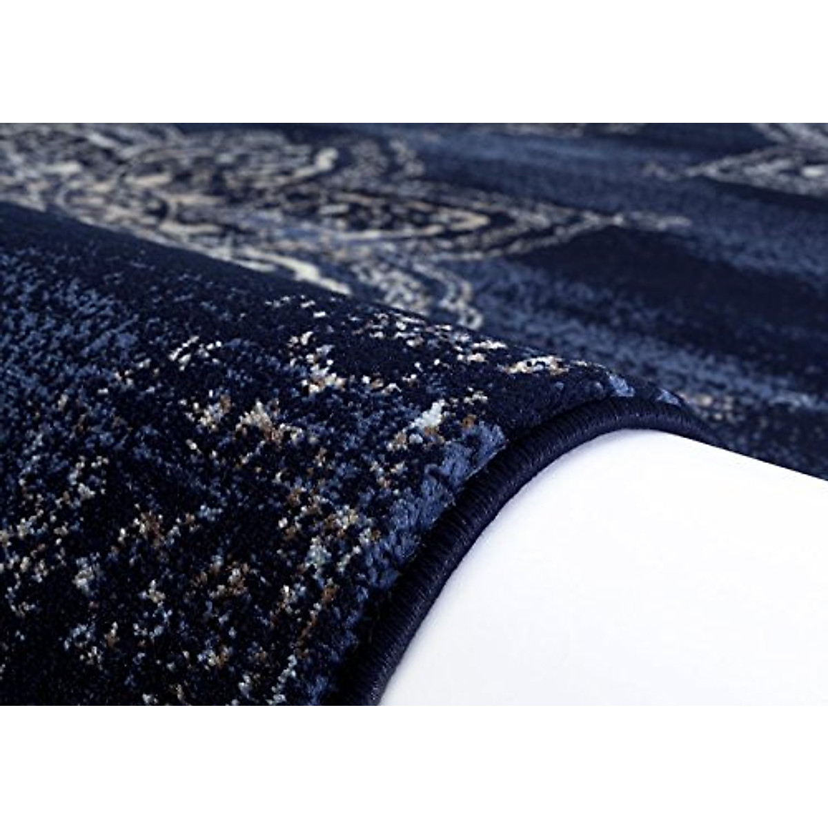 5934 Distressed Navy 8 x 10 Area Rug Carpet Large New