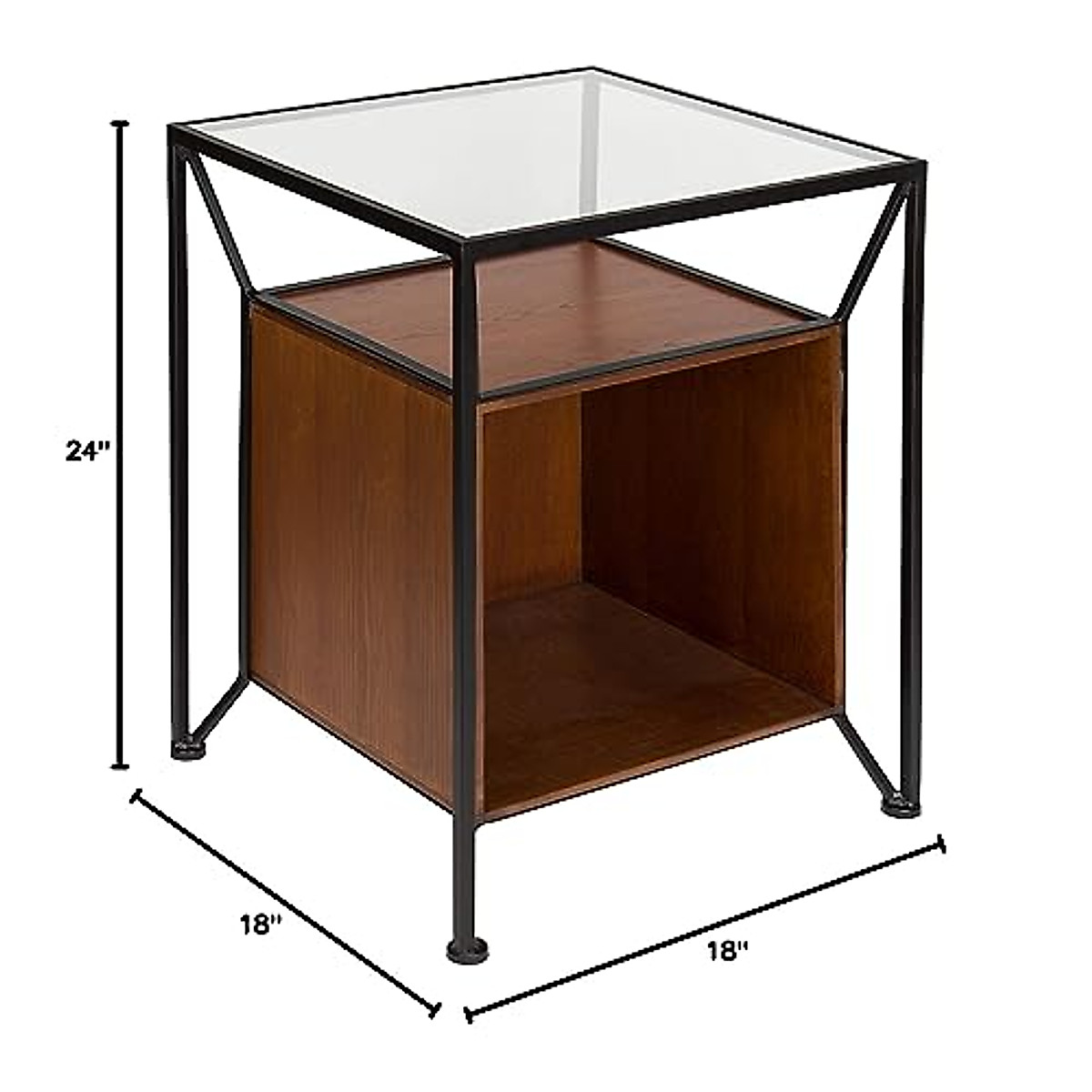 Kate and Laurel Garrod Record Storage End Table