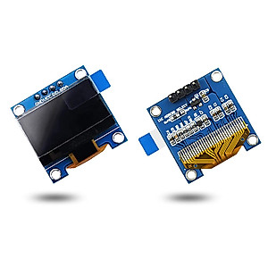 IZOKEE 0.96'' I2C IIC 12864 128X64 Pixel OLED LCD Display Shield Board Module 4 Pin for Arduino for Raspberry Pi (Pack of 3pcs, White-IIC)