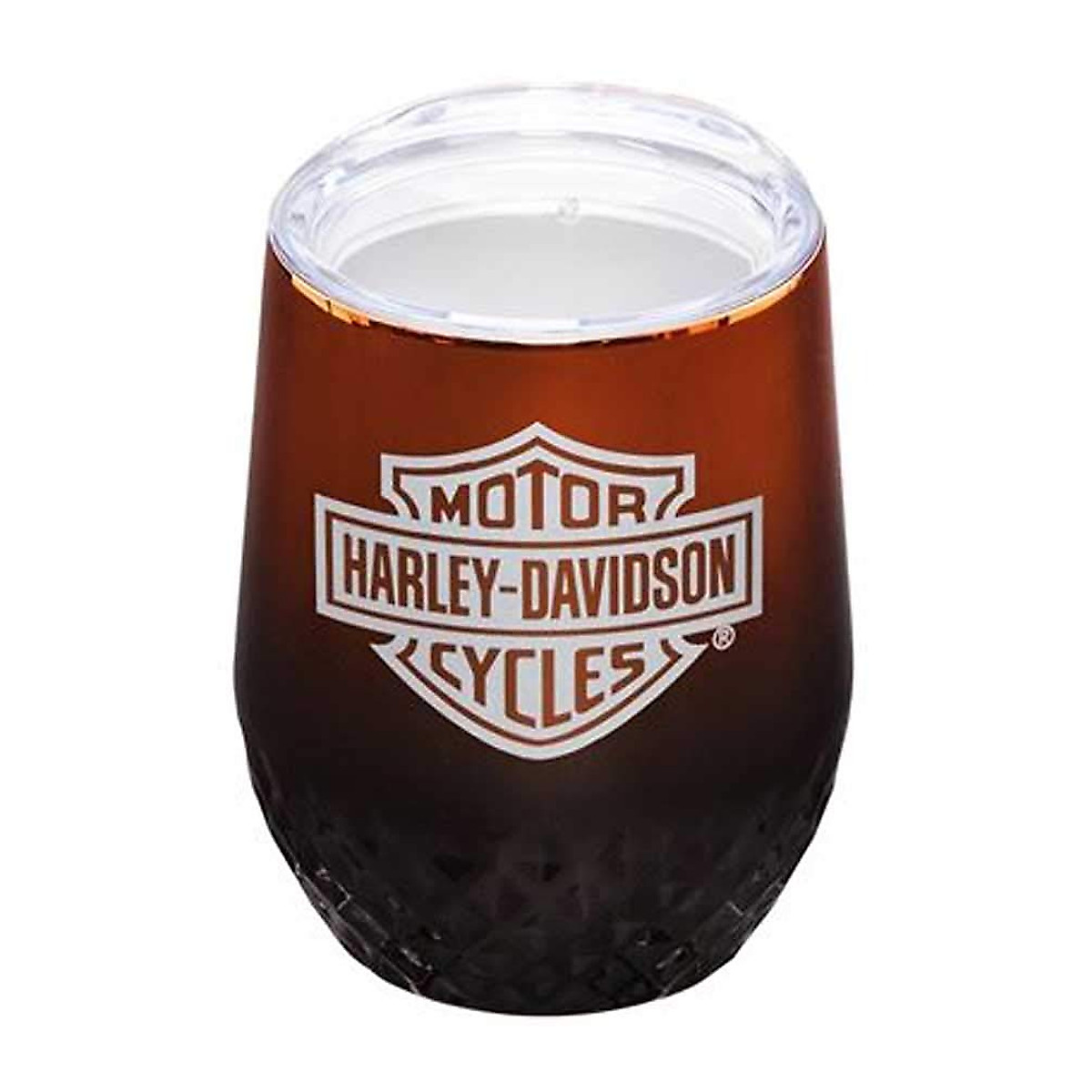 Harley-Davidson Electroplate B&S Insulated Stemless Tumbler Cup w/Lid - 12 oz.