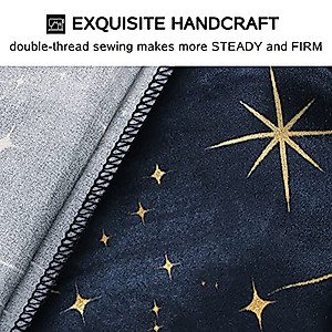 MANSPHIL Black Galaxy Stars Print Mulberry Silk Pillowcase Standard, Both Side 22 Momme 100% Silk Pillow Cases Cover with Hidden Zipper, Hypoallergenic Beauty Care for Hair and Skin, 20" x 26"