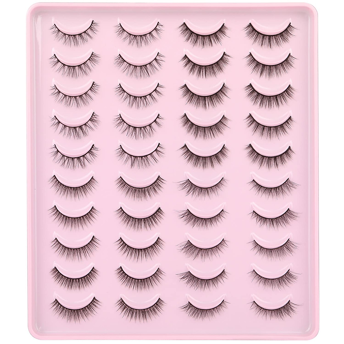 Natural Lashes Wispy Faux Mink Eyelashes Natural Look 4 Style Kiromiro False Lashes 3D Fluffy Strip Lashes Pack