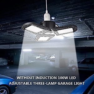 MAVARO Bright Led Garage Light, Garage Lights Ceiling Led, Three Glow Light for Garage, Workshop 8 Pack