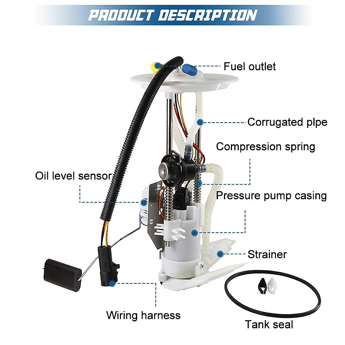 Fuel Pump Module Assembly E2360M Fits 2003 2004 Ford Expedition V8 5.4L AP2360M