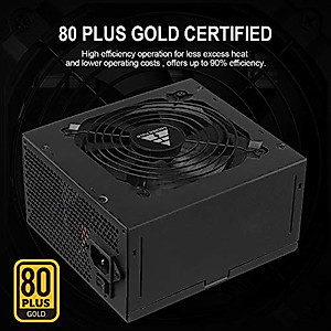 GOLDEN FIELD GPG750 Power Supply 750W Full Modular 80+ Gold Certified Computer PC ATX PSU 5 Years Warranty