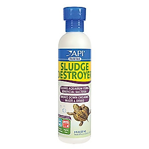 API TURTLE SLUDGE DESTROYER Aquarium Cleaner and Sludge Remover Treatment 8-Ounce Bottle
