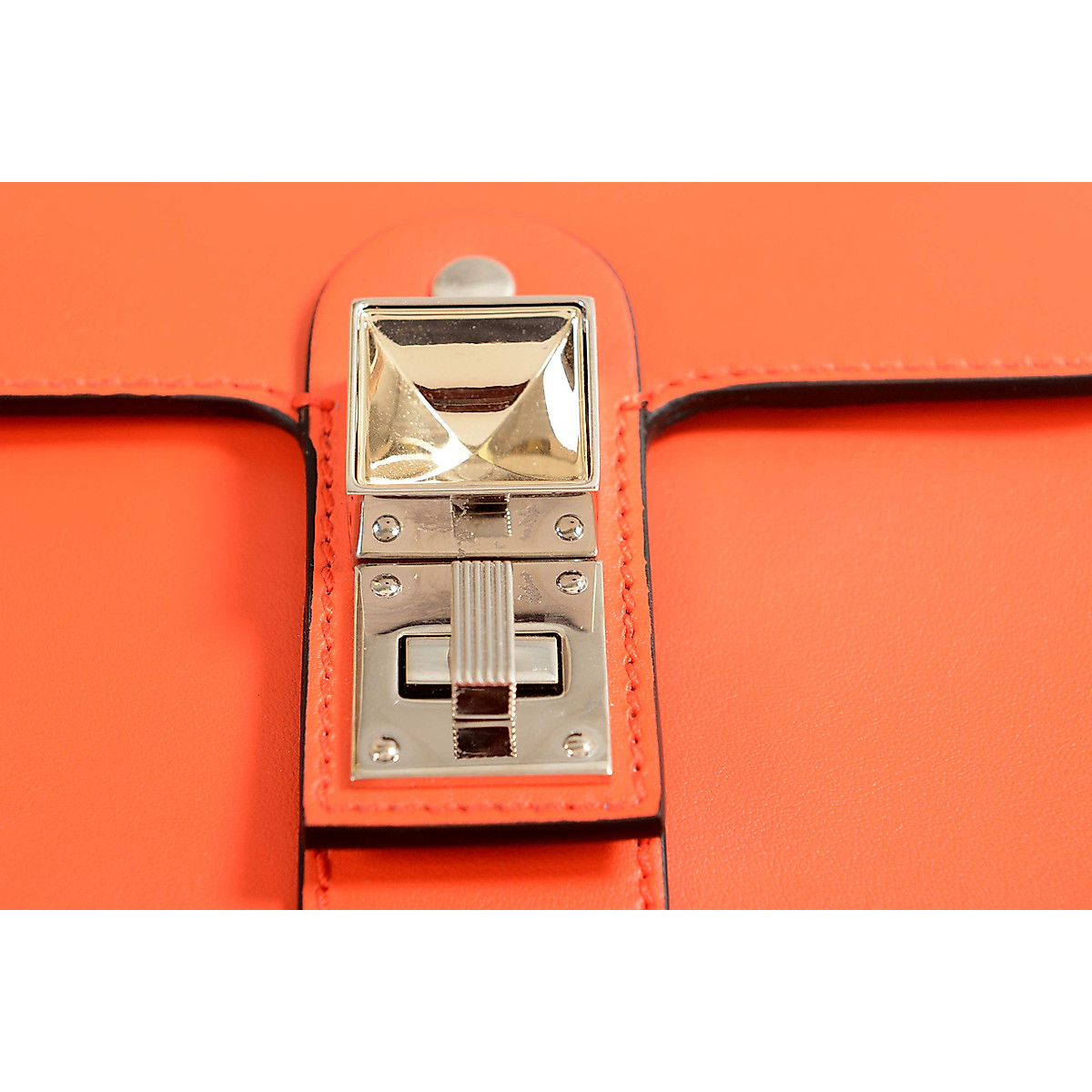 Proenza Schouler Women's Orange Leather Crossbody Shoulder Bag