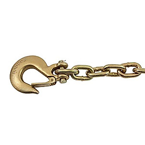 Mytee Products (4 Pack) 3/8" x 36" Trailer Safety Chains with Clevis Grab Hooks & Safety Clip | Grade 70 Binder Towing Trailer Chain