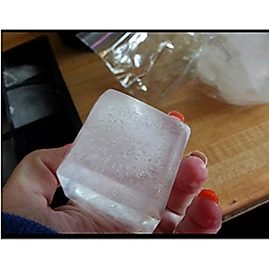 Home-Complete Large Ice Cube Tray, Double Pack, Black