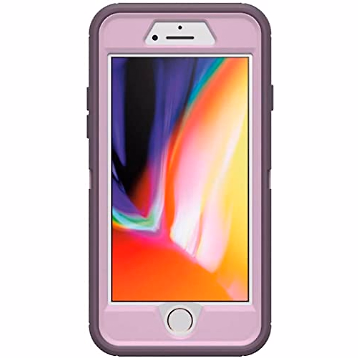 OtterBox DEFENDER SERIES Case for iPhone SE (2nd Gen - 2020) & iPhone 8/7 (NOT PLUS) - Retail Packaging - PURPLE NEBULA (WINSOME ORCHID/NIGHT PURPLE)