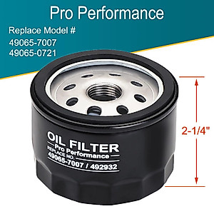 Emmawin FR691V Tune Up Kit for Kawasaki FR651V FR730V FS481V FS541V FS600V FS651V FS691V FS730V Engine Lawn Mower, Replace FR691V Oil Filter 49065-7007 Air Filter 11013-0752