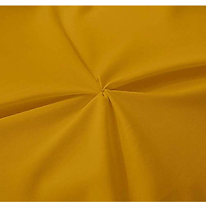 All-Season Comforter Queen / Full (1PC) Size Gold 1 Piece Quiled Pinch Pleated Comforter 1000 TC Cotton (Comforter Cover Not Included)