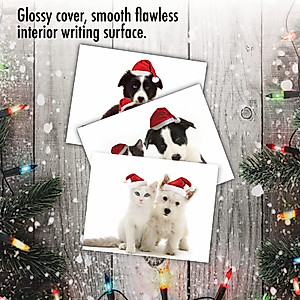 The Best Card Company - 20 Christmas Thank You Cards Boxed (10 Designs, 2 Each) - Assorted Gratitude Cards (4 x 5.12 Inch) - Christmas Copy Cats AM6596XTG-B2x10