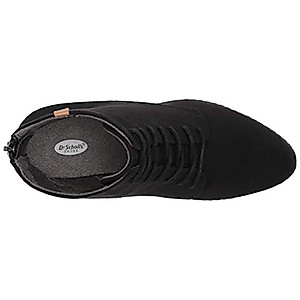 Dr. Scholl's Shoes Women's Laurence Ankle Boot, Black Microfiber, 6