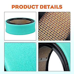 Hipa 47 083 03-S Air Filter for Kohler CH730-CH740 K301 K241 K321 K341 CH20 CH18-CH25 CV724-CV740 CV17-CV23 47 883 03-S1 Engines