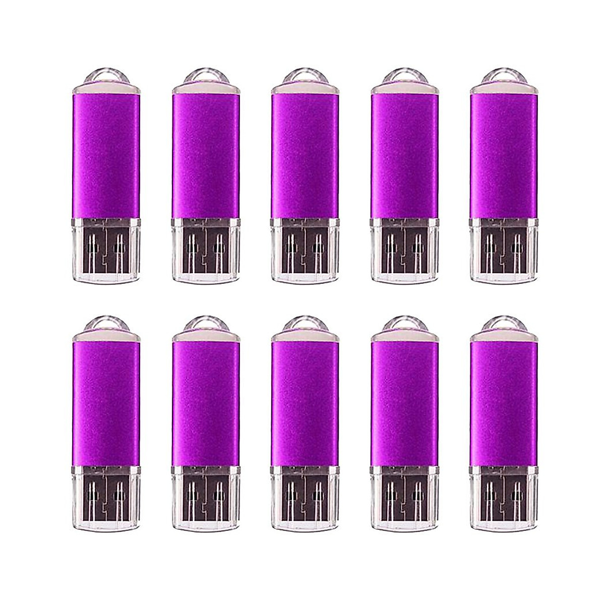 50 Pack - USB Flash Memory Stick Pen Drive Thumb Drive Storage Metal U Disk USB 2.0 LOT (50PCS - 2GB)