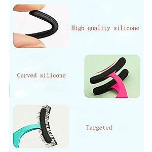 HOYUJI False eyelash applicator, eyelash extension tweezers silicone sleeve tweezers for easy application and removal of magnetic eyelashes - Adjust and repair your eyelashes (pink)