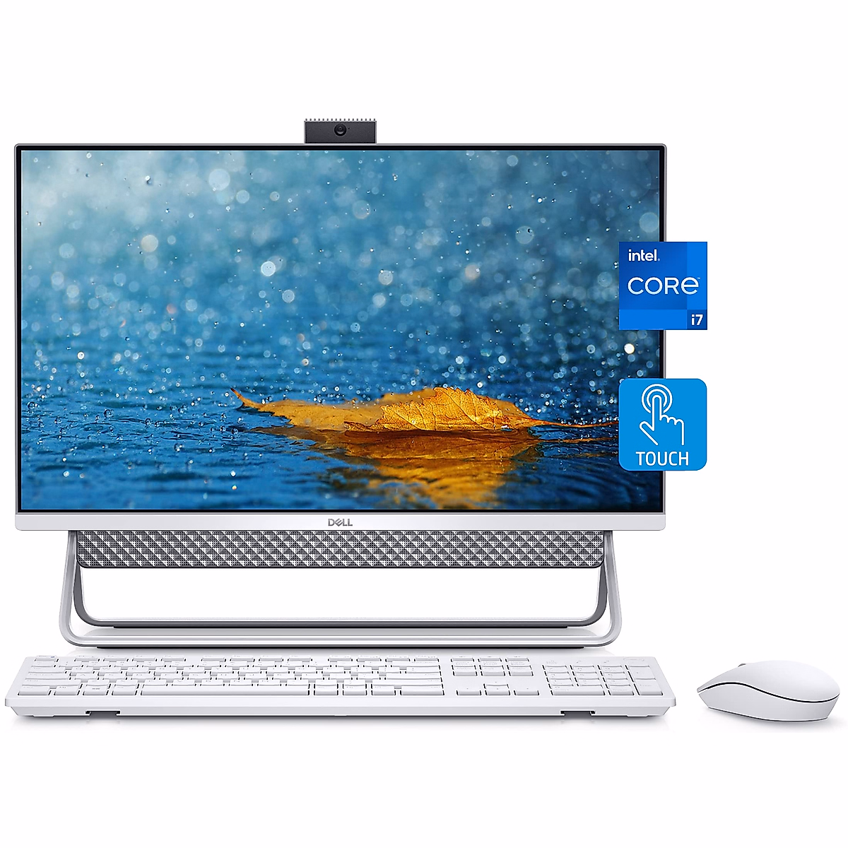 DELL 2021 Inspiron 24 5000 All-in-One Desktop, 24" FHD Touchscreen, i7-1165G7, GeForce MX330, 32GB RAM, 1TB SSD, Webcam, WiFi 6, Bluetooth 5.1, Wireless Keyboard and Mouse, Win 10 Home