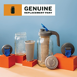 County Line Kitchen - Stainless Steel Filter & Infuser for Cold Brew, Iced Coffee, and Iced Tea - Use with 2 Quart Wide Mouth Mason Jars