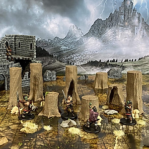 Extruded Gaming Chestnut Trees Set 2