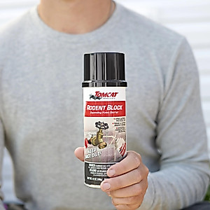 Tomcat Rodent Block Expanding Foam Barrier, Fills Gaps to Keep Mice From Entering the Home, 12 oz.