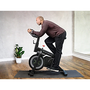 WaveFit B300 Surge Series Indoor Cycle Home Stationary Exercise Bike with 30-Lb Flywheel, Bluetooth Connectivity and Built-in Fitness Metrics Tracking, 275 lb Weight Capacity