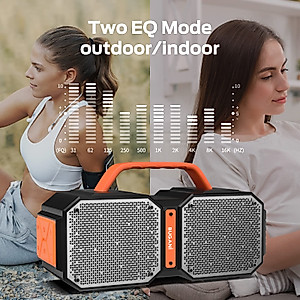 BUGANI M83 Speaker IPX6 Waterproof Portable LargeWireless Speaker,Bluetooth 5.2, Wireless Two Pairing,24H Playtime,Suitable for Family Gatherings and Outdoor