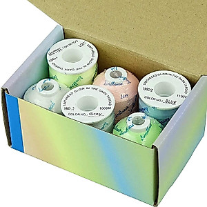 Simthread Glow in The Dark thread, Polyester Embroidery Thread, 5 Spools 550 yards each, for Home Embroidery and Sewing Machine