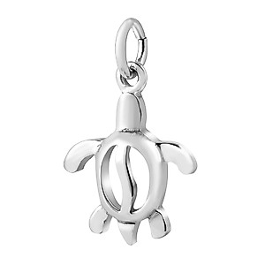 AeraVida Adorable Tiny Sea Turtle .925 Sterling Silver Pendant/Charm |925 Silver Turtle Pendant| Unisex Pendants | Sea Turtle Pendant | Tiny Pendants for Women