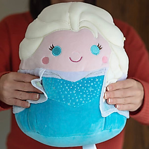 Squishmallow 10" Disney Frozen Elsa Plush - Officially Licensed Kellytoy - Cute and Soft Stuffed Animal Toy - Gift for Kids