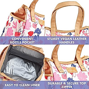 Fit & Fresh Lunch Bag For Women, Insulated Womens Lunch Bag For Work, Leakproof & Stain-Resistant Large Lunch Box For Women With Containers and Matching Tumbler, Zipper Closure Westerly Bag Floral