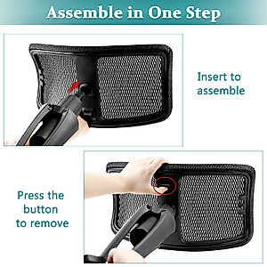 Lilithye Footrest Stool Under Desk Adjustable Height Footrest Ottoman Ergonomic Foot Stool with Wheels 360° Rolling Footrest for Home Office (Black)