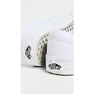 Vans Adult Classic Slip-On Core Classics, True White, Men 5.5, Women 7.0