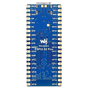 2.4 GHz WiFi Development Board Based On Microcontroller ESP32-S2 240MHz Xtensa Single-core 32-bit LX7 Supporting Raspberry Pi Pico Expansion Board Ecosystem @XYGStudy (ESP32-S2-Pico)