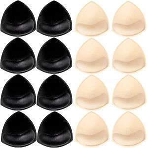 Hicdaw 8 Pairs Bra Pads Inserts Bra Cups Insert Sports Bra Pad Insert Sew in Bra Cups for Women