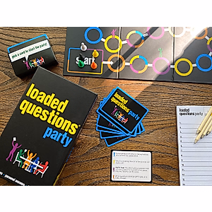 All Things Equal, Inc. Loaded Questions Party - An Epic Party Game of Fun Questions, Personal Answers and Instant Laughter, 4 to 8 Players