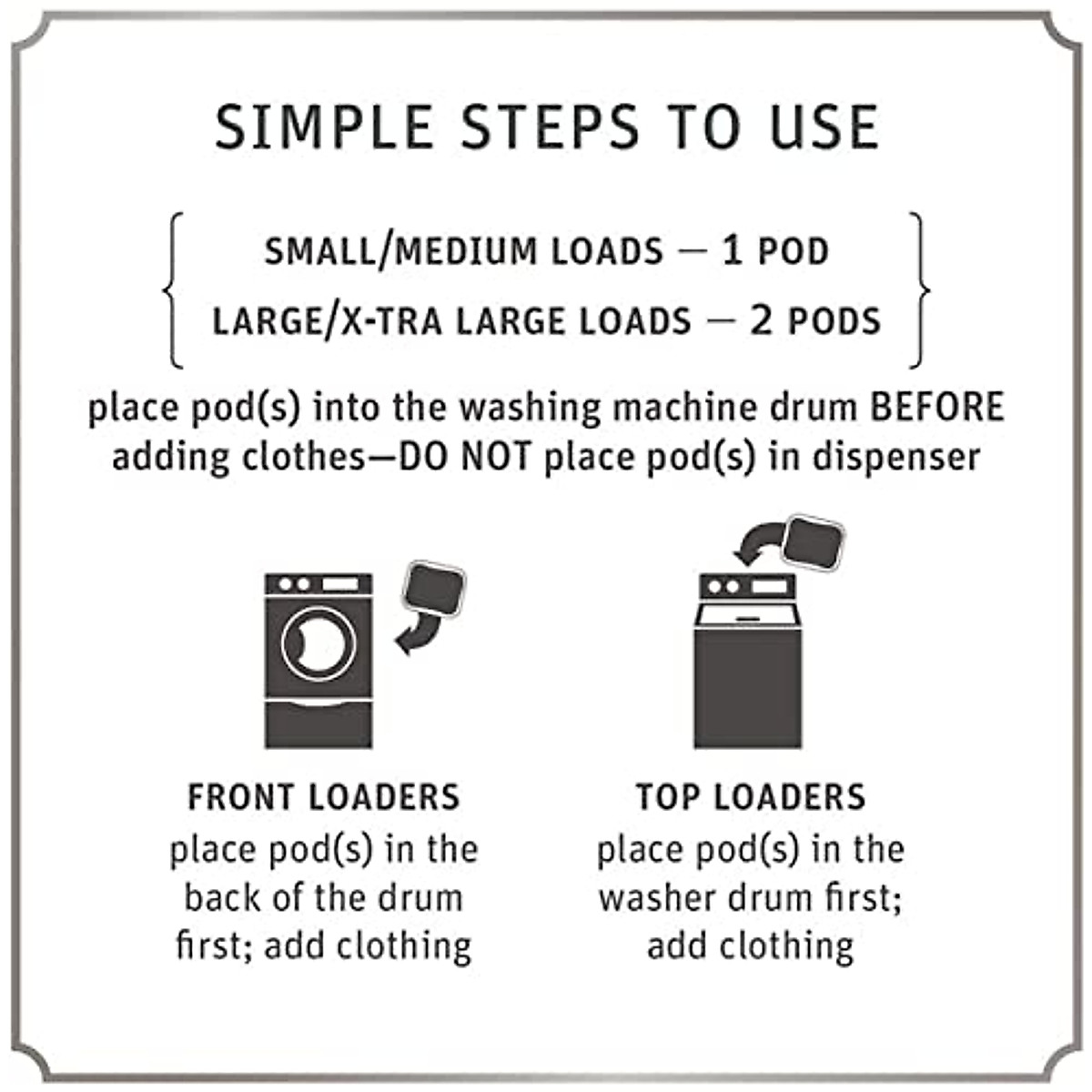 Grab Green Stoneworks Laundry Detergent Pods, Powered by Naturally-Derived Plant & Mineral-Based Powder Pods, Fragrance Free Rain, 50 Count (Pack of 1) Loads-EPA Safer Choice Certified