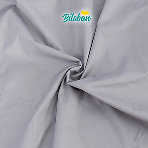 Biloban Reusable Diaper Pail Liner Bags 2 Pack for Ubbi Diaper Pail, Waterproof Larger Capacity & Washable Wet Bag for Dirty Diapers, Cloth Diaper, Laundry and Kitchen Garbage, Grey & White