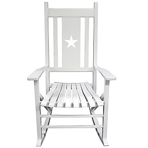 Leigh Country Heartland Star Cut Out, White Rocking Chair