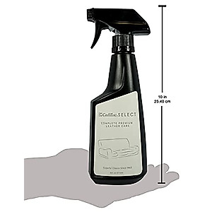 Cadillac Select Leather Furniture Cleaner and Conditioner for Couch, Car Auto Interior Seats, Bags, Jackets, Large Leather Surfaces – Complete Care Spray