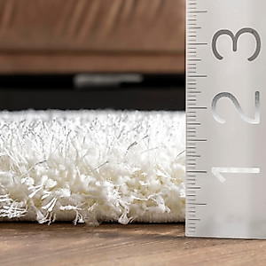 nuLOOM Machine Made Diamond Shag Area Rug, 5x8, Gray