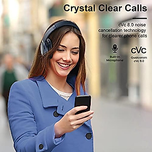 Ankbit E700 Hybrid Active Noise Cancelling Headphones, Bluetooth 5.1 Headphones with LDAC for Hi-Res Wireless Audio, aptX HD & Low Latency Over-Ear Wireless Headphones, Clear Calls, 60H Playtime