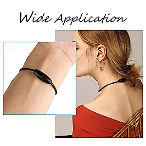 PH PandaHall Breakaway Clasp for Lanyard, 30 Set Black 24mm Plastic Barrel Connectors Safety Clasps with 10m 2mm Nylon Lanyard String Cords for Necklaces Bracelets Lanyards Jewelry DIY Craft Making