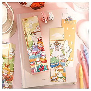 Cute Rabbit Funny Animal Bookmarks, 30 Pcs (Dress Maker)