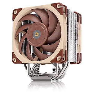 Noctua NH-U12A, Premium CPU Cooler with High-Performance Quiet NF-A12x25 PWM Fans (120mm, Brown) for Desktop