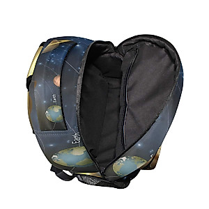ALAZA Planet Solar System Backpack Daypack School Bag Travel Shoulder Bag for Students Boys Girls