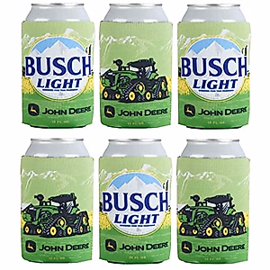 Busch Light Beer 12oz Can Holder Cooler Kaddy Huggie Coolie 6 pack