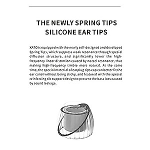 Moondrop KATO Earphone DLC Composite Diaphragm Advanced Ultra Linear Technology Dynamic in-Ear Earplug (Matte Steel)