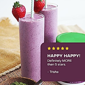 Amazing Grass Greens Blend Antioxidant: Super Greens Powder Smoothie Mix with Organic Spirulina, Beet Root Powder, Elderberry, Bilberry, Prebioitics & Probiotics, Sweet Berry, 30 Servings