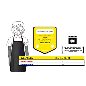 Wild Bobby Fresh Baked THC Funny Weed Marijuana Kitchen BBQ Grilling Cooking Graphic Apron with Pockets, Navy, One Size